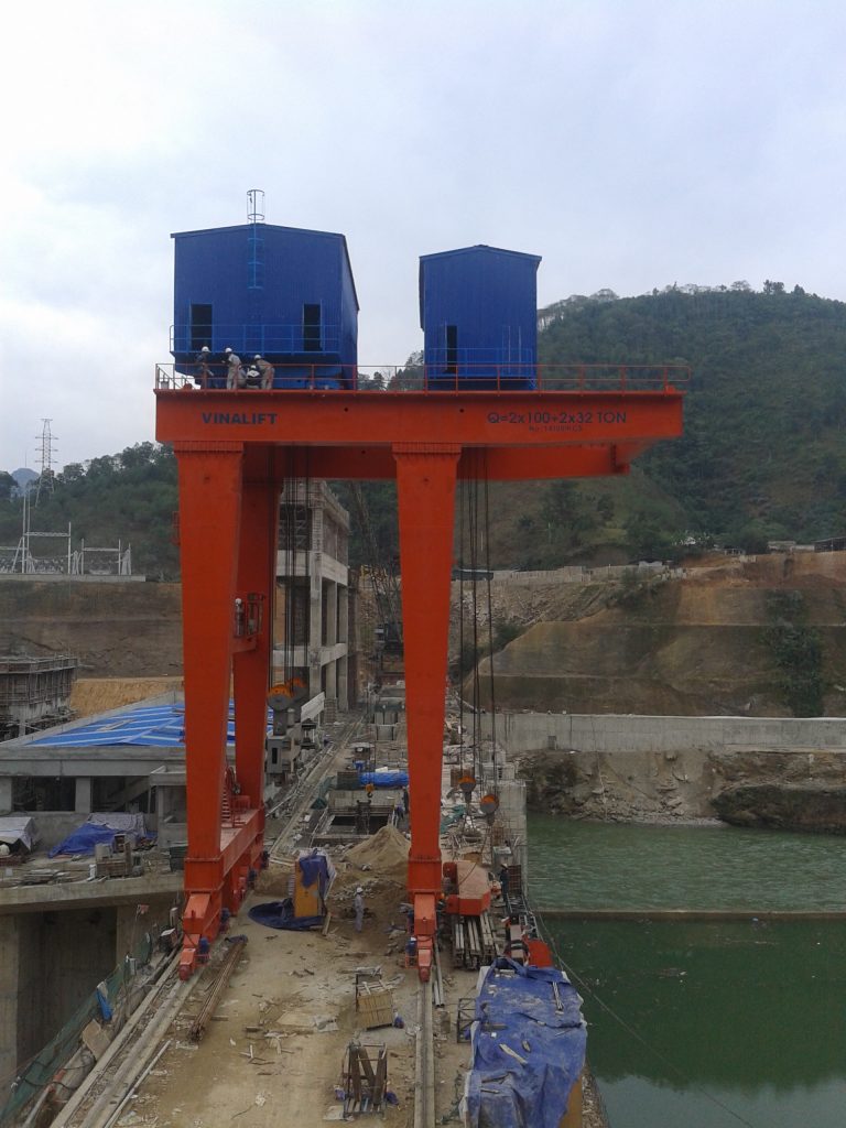 GATE HANDLING CRANE (2x100) TONS - VINH HA HYDROPOWER PLANT - Vinalift
